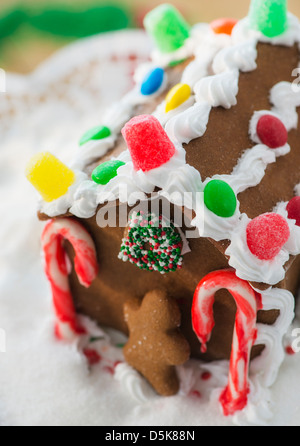 Close-up view of gingerbread house Stock Photo - Alamy