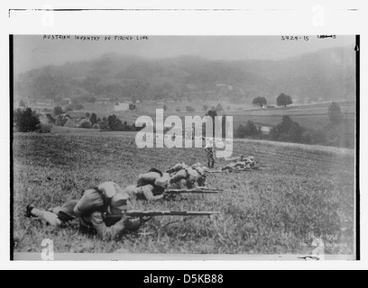 Austrian infantry on firing line Stock Photo - Alamy