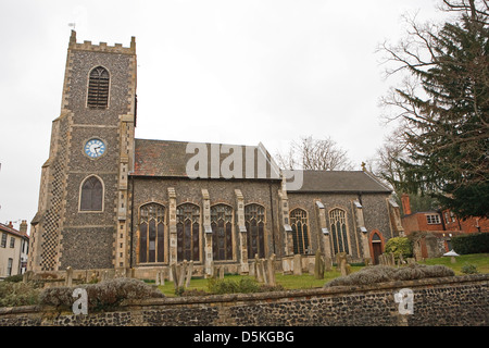 Dereham town sign, Norfolk Stock Photo - Alamy