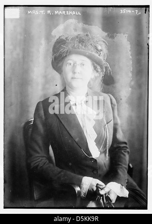 A portrait of Mrs. Thomas Riley Marshall, the wife of the 28th Vice ...