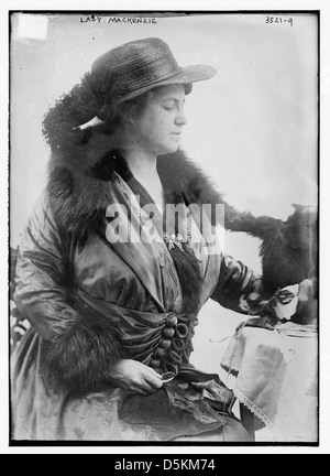 Lady MacKenzie portrait, vintage historical photograph, late 19th ...