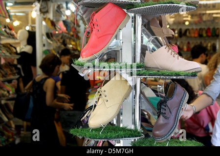 Shoe shop in Chatuchak Weekend Market , Bangkok , Thailand Stock Photo ...
