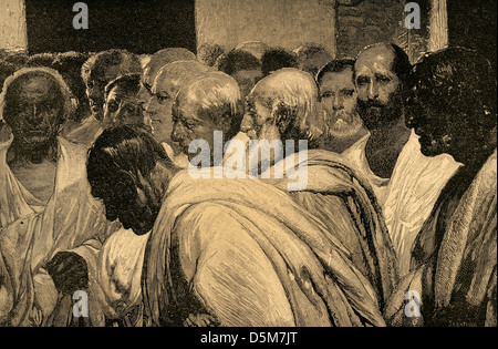 Appius Claudius the Censor (340-273 BC). Roman Censor. Engraving by ...