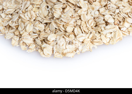 oat flakes, border composition with space for text Stock Photo - Alamy