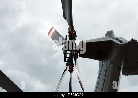 helicopter tail rotor and blades merlin aw101 Stock Photo - Alamy