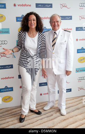 Barbara Wussow and Captain Kjell Holm at Mein Schiff 2 launch at ...