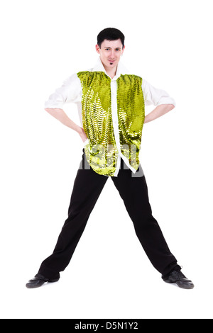friendly smiling dancer showing some movements Stock Photo - Alamy