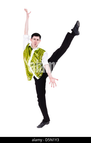 friendly smiling dancer showing some movements Stock Photo - Alamy