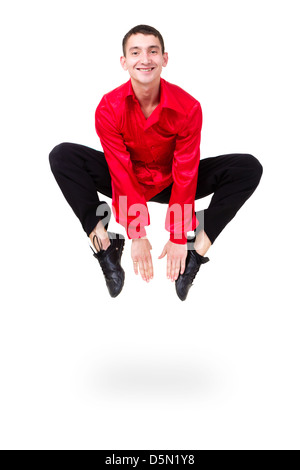 man dancer jumping splits Stock Photo - Alamy