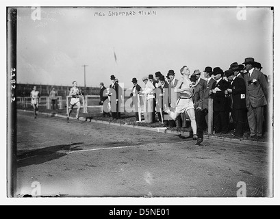 Mel Sheppard, an American middle-distance runner, is shown during his ...