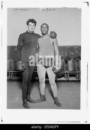 A photograph from the 1910s featuring boxer Jim Flynn training, with ...