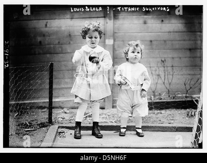 Louis & Lola ?, TITANIC survivors, Photo taken before the 'orphans' of ...