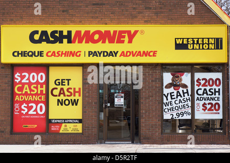 CashMoney store sign payday advance check cashing loans financial ...