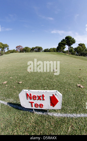 Next Tee sign on the course of the Circolo Golf Torino during the DS ...