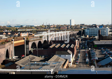 Railway arches by the Custard Factory, Digbeth, Birmingham, UK Stock ...