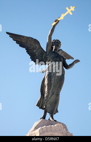 A Russian angel, the Russalka Memorial. It is for a Russian Navy ship ...