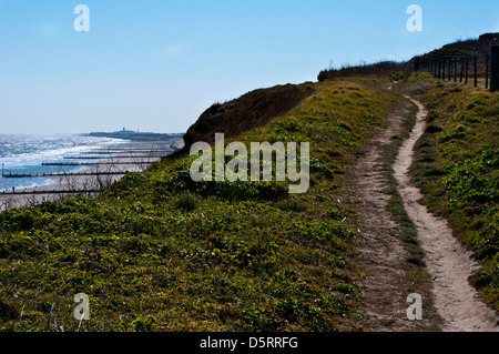 Paston Way Norfolk coast footpath path Stock Photo - Alamy