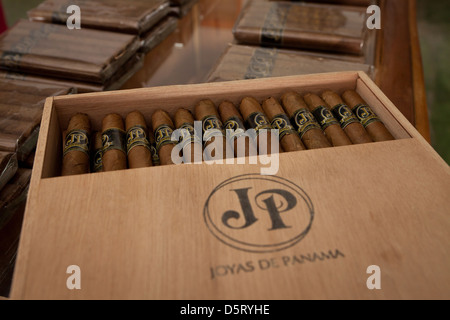 Finished cigars ready at Joyas de Panama cigar factory in La Pintada ...