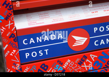 Canada Post Letterbox, Drop Box Stock Photo - Alamy