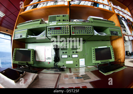 Details inside the Bridge of the Seismic Vessel CGG Veritas Vantage ...