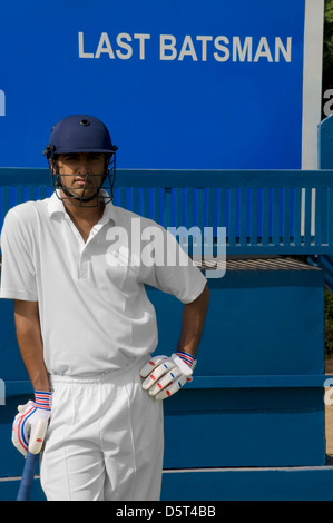 One Indian Young man Cricketer Hitting Ball Cricket Sport Game Stock ...