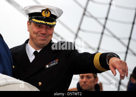 Helge Risch, the new Captain of German navy training vessel Gorch Fock ...