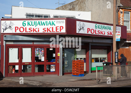 Polski Sklep Polish shop sign Stock Photo - Alamy