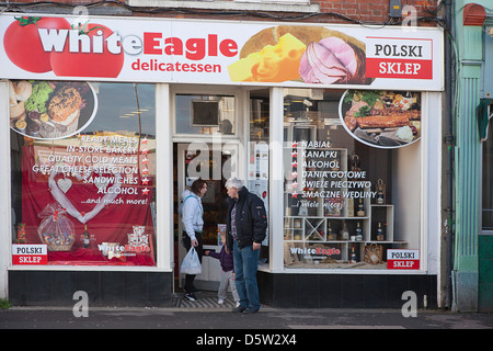 Polski Sklep Polish shop sign Stock Photo - Alamy