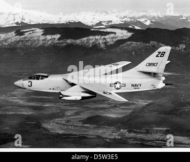 Douglas A3D-2 "Skywarrior" of VAH-9 Squadron aboard the USS SARATOGA ...