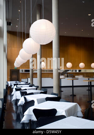 View of the foyer of Deutsche Oper Berlin (German Opera House) in ...