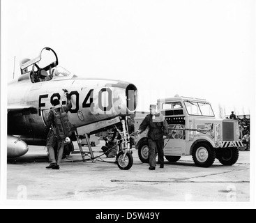 The Republic F-84F 'Thunderstreak' of the 510th Fighter-Bomber Squadron ...