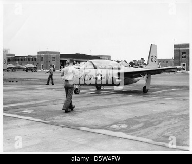 The Temco TT-1 Pinto, a trainer aircraft used by the U.S. Navy for ...