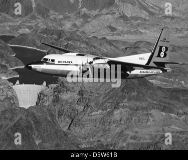 The Fairchild F-27A 'Friendship' was a twin-engine turboprop aircraft ...