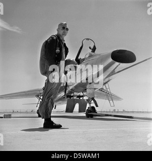 Capt. Iven Carl 'Kinch' Kincheloe, Jr. was a NACA test pilot, shown ...
