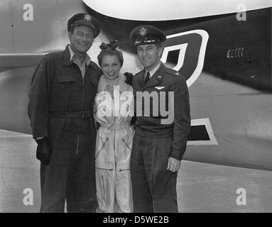 John Wayne and Janet Leigh / Jet Pilot / 1957 directed by Josef von Sternberg [R.K.O. Radio ...
