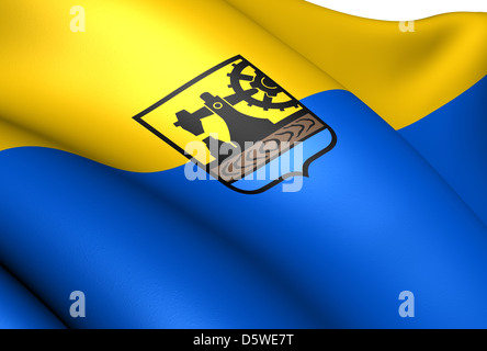 Flag of the Polish city of Katowice Stock Photo - Alamy