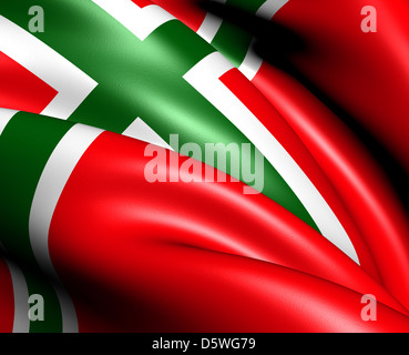 Flag of Bornholm, Denmark. Close Up Stock Photo - Alamy