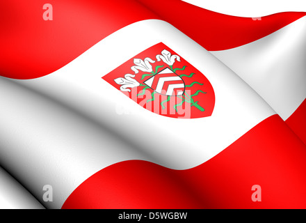 Flag of Halle, Germany. Close Up Stock Photo - Alamy