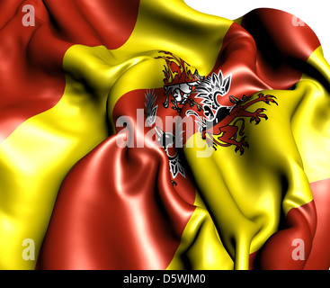 Flag of Lodz Voivodeship, Poland. Close Up Stock Photo - Alamy