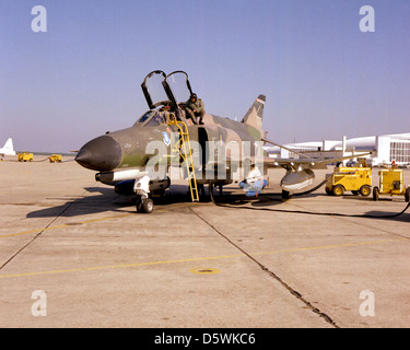 The McDonnell F-4E Phantom II was an advanced fighter-bomber used by ...