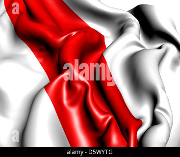 Flag of Strasbourg, France. Close Up Stock Photo - Alamy