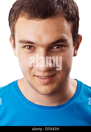 portrait of a man on white Stock Photo - Alamy
