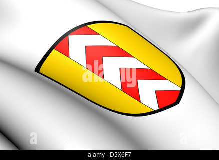 3D Neuchatel Coat of Arms, Switzerland. 3D Illustration Stock Photo - Alamy