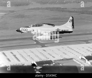A Lockheed T2V-1 "Sea Star" over Forrest Sherman Field on board NAS ...