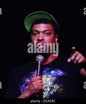Actor/Comedian DeRay Davis performs during The Barber Shop Comedy Tour ...