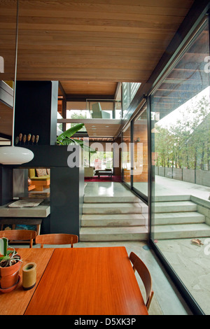 A multi-level, prefab, modular green home by the company LivingHomes ...