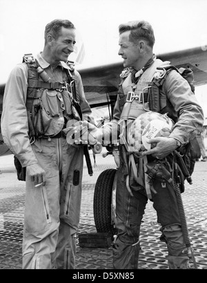 The Republic F-84E and F-84G Thunderjets were jet fighter-bombers used ...