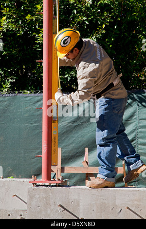Steel framing of Green home for Ed Begley Jr., construction is being ...