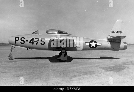 The first Republic XP-84 Thunderjet, 45-59475 Stock Photo - Alamy