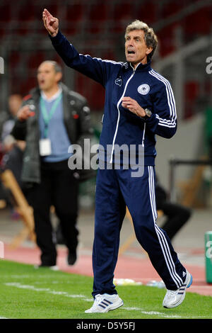 Germany's coach Rainer Adrion gestures during the U-21 European ...